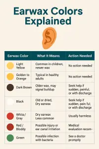 Earwax Colors Explained: What They Mean About Your Health – Hearing Insider